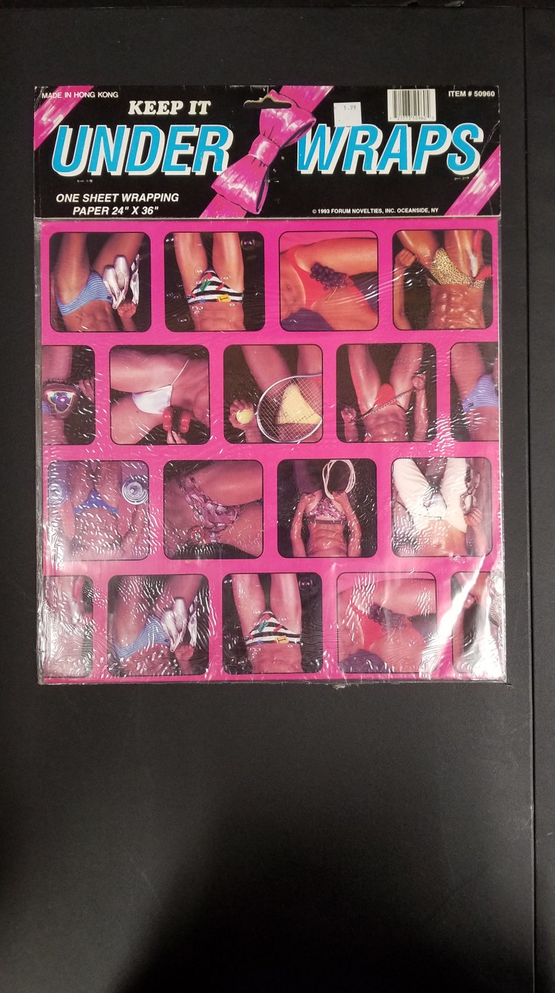 Keep It UNDER WRAPS Sexy Wrapping Paper 50960 - Etsy