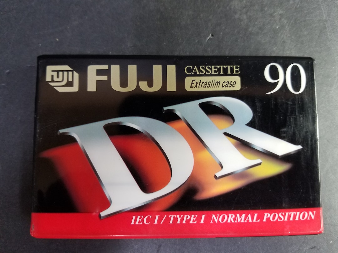 Vintage Fuji Cassettes Tapes Dr 90 Type I Extraslim Case New Sealed - Etsy