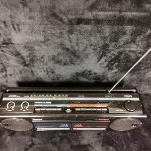 Vintage Philips Tandem Boombox Dual Radio Cassette Player - Etsy