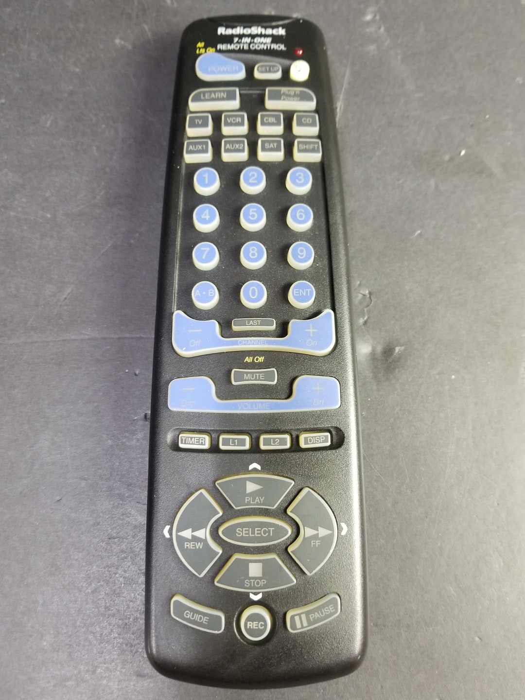 Vintage Radioshack Universal Remote Standard 7-in-one A / V - Etsy