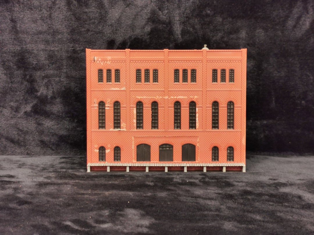 Vintage Unbranded HO Scale Three Story Industrial Brick Business ...