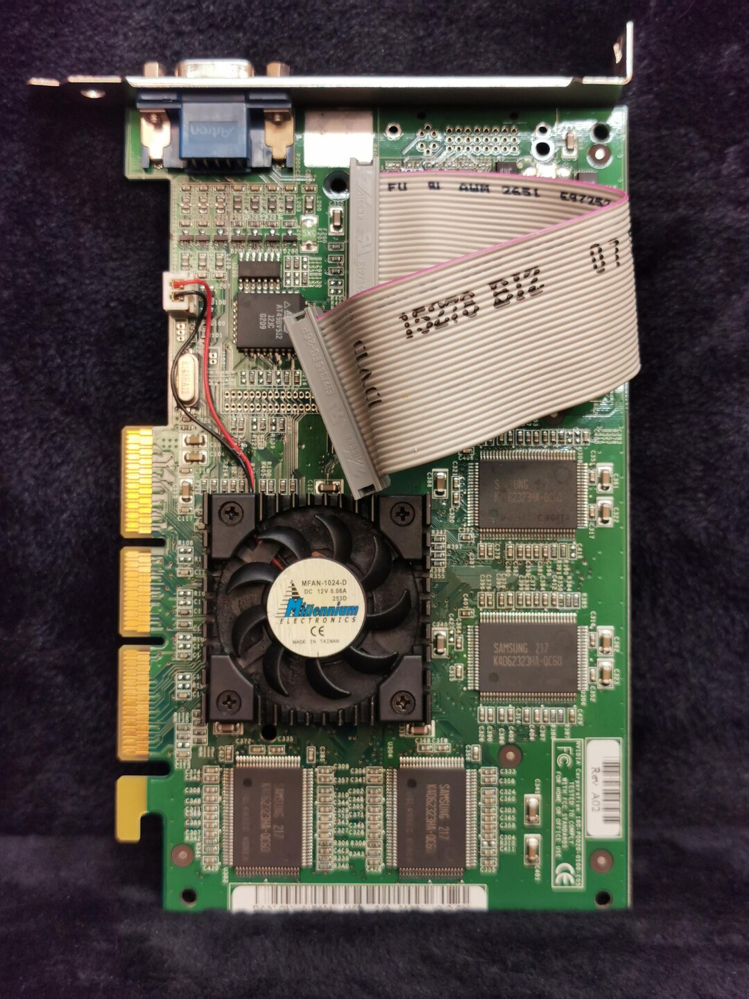 Vintage Nvidia Geforce2 AGP 32MB Video Card 180-P0020-0100-E Graphics ...