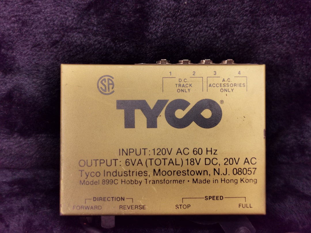 Vintage Tyco HO Scale Transformer Train Power Pack Model 899C Tested ...