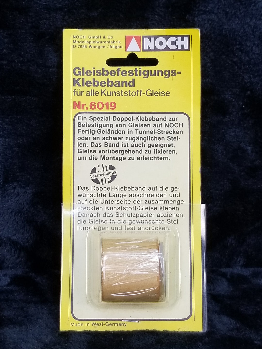 Vintage Noch HO Scale Track Adhesive Tape 6019 - New Old Stock - Etsy