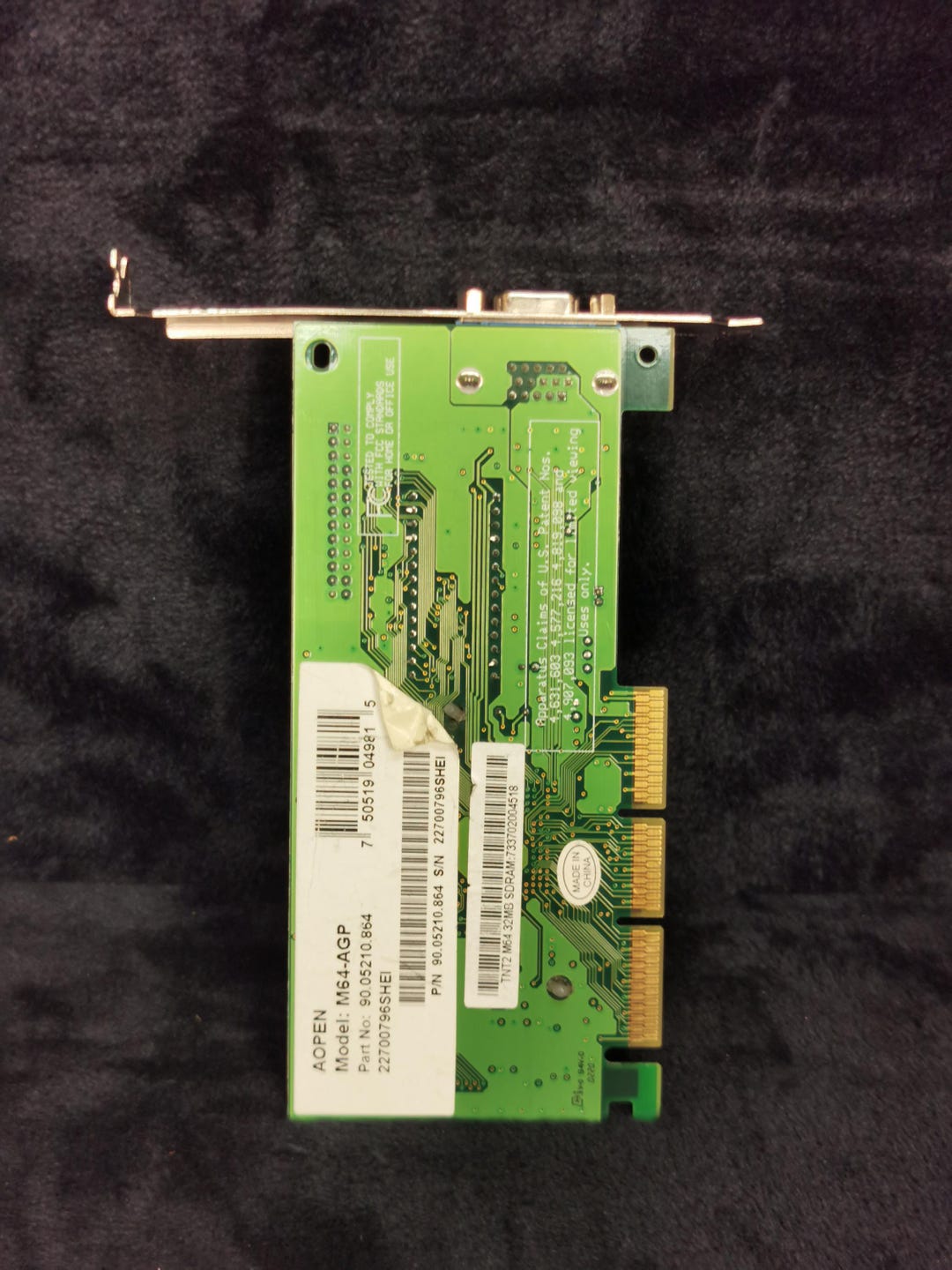 Vintage Aopen M64-AGP Tnt2 Vanta M64 32mb Agp Vga Video Graphics Card 90.05210.864 - Etsy