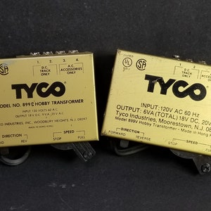 Tyco Model No. 899T Hobby Transformer Lot of 2 for Parts - Etsy