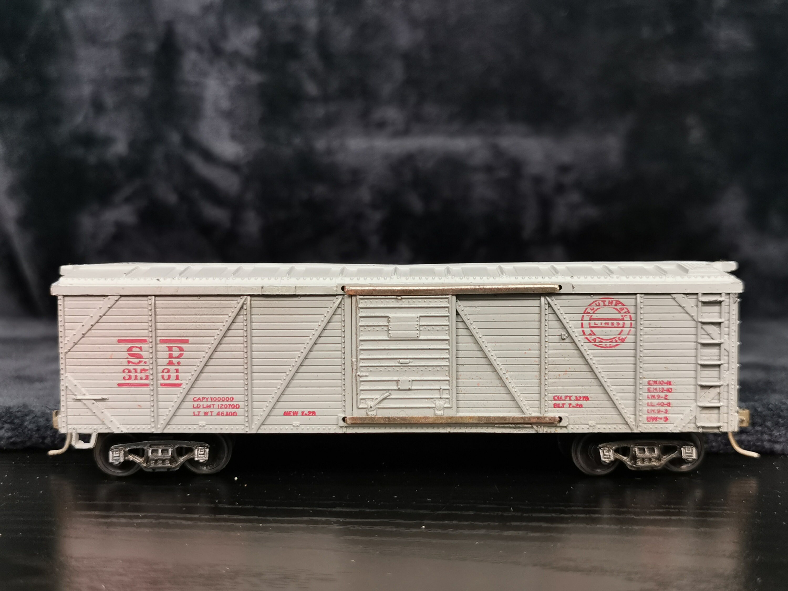 Vintage Varney HO Southern Pacific 40' Box Car SP 31561 Gray With ...
