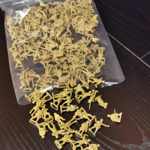 Vintage HO Scale Soldiers WWII Infantry People Figures Light Green ...