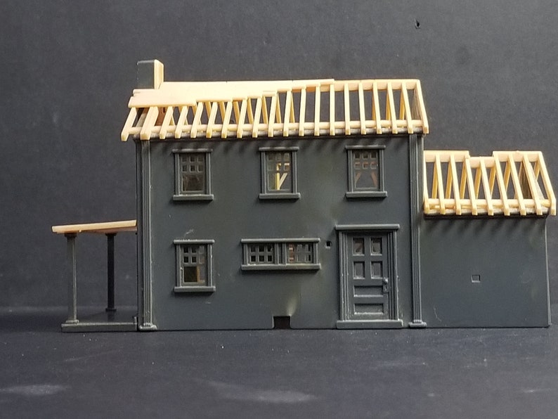 Bachmann HO Scale House Under Construction 45191 Assembled - Etsy