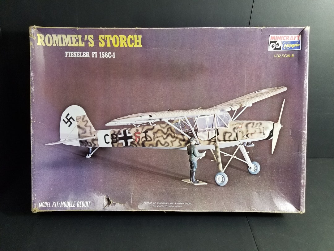 Minicraft Hasegawa Rommel's Storch Fieseler F1 156C-1 - Etsy