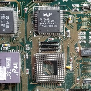Intel I386 DX With Motherboard and RAM Not Tested as Is - Etsy