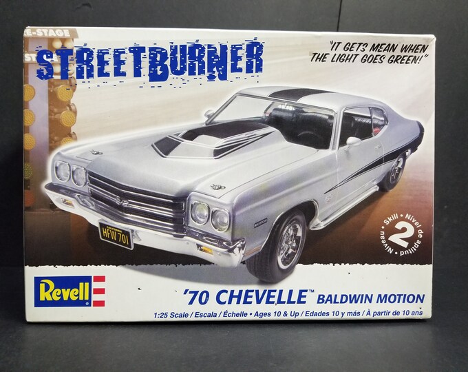 Revell 1/25 Model Kit Street Burner 1970 Chevy Chevelle Baldwin Motion ...