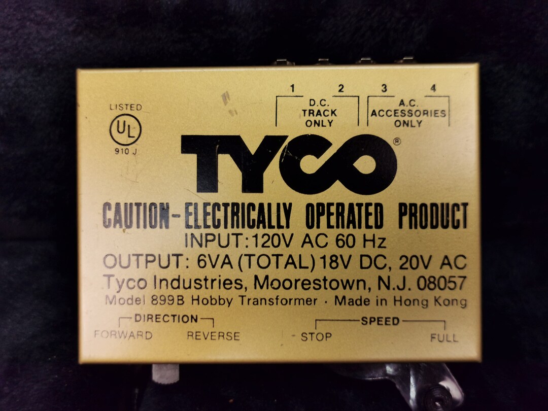 Vintage Tyco HO Scale Transformer Train Power Pack Model 899B - Etsy