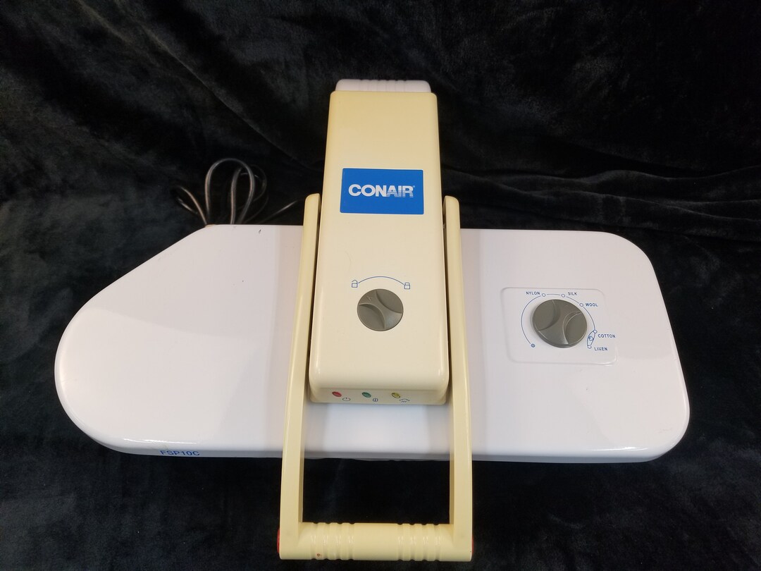 Vintage Conair Table Top Steam Iron Fabric Clothes Press Model Fsp10c ...