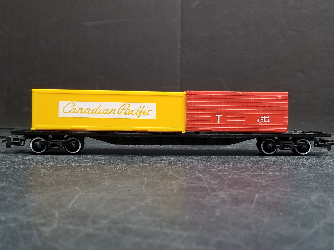Tri-ang OO/HO Scale Canadian Pacific and T Cti 2 Containers Car - RARE ...
