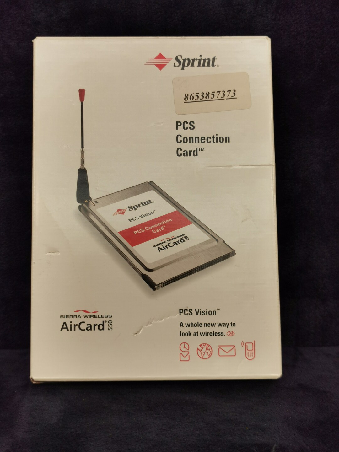 Vintage Sprint PCS Vision Connection PC Card Sierra Wireless Aircard ...