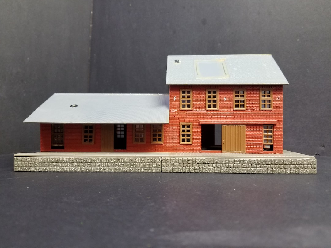 Unbranded HO Scale Train Station Building - Etsy
