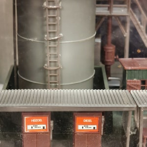 Vintage Faller HO Scale Model Railroading Diesel Fuel Facility Building ...