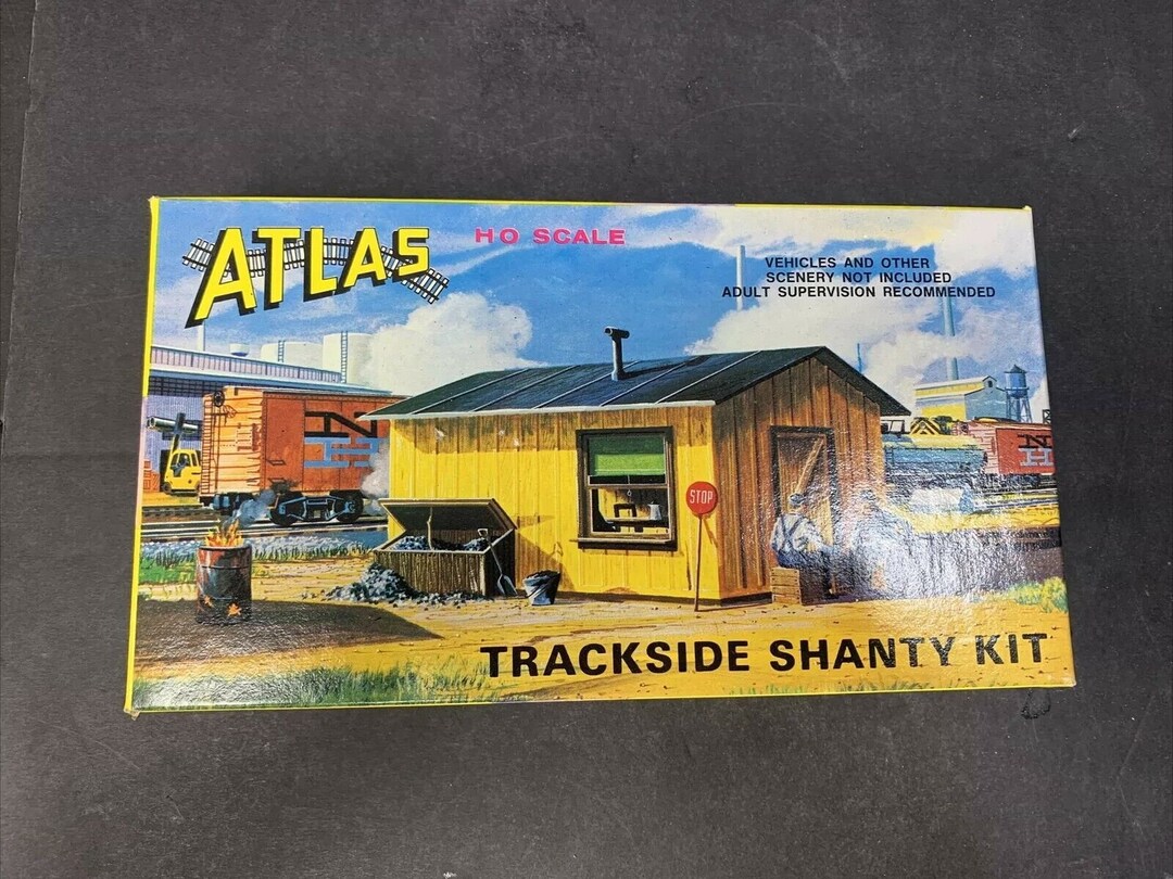 Vintage Atlas 702 HO Scale Trackside Shanty Kit - NOS New Open Box - Etsy
