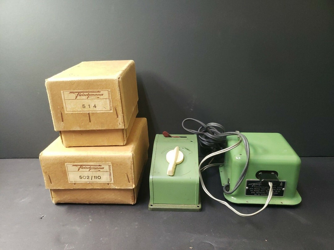 Vintage Fleischmann 514 Railroad Controller & 502/110 Transformer ...