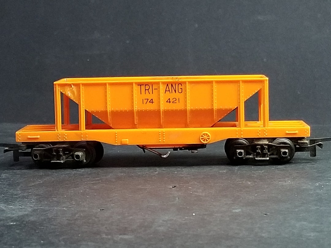 Vintage Tri-ang OO Scale 174 421 Hopper Wagon Car - Orange R111 ...