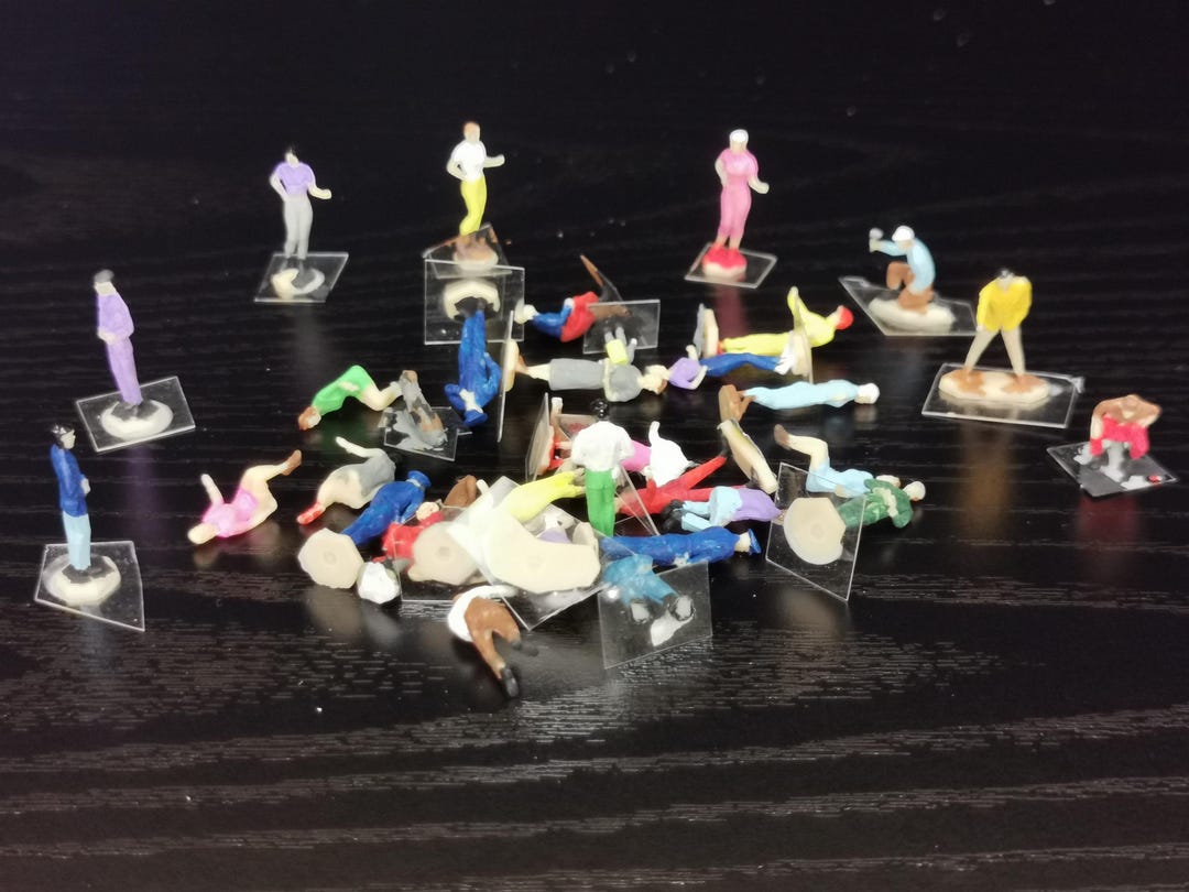 Vintage HO Scale Town City People Figures for Trains Layout Lot of 35 ...