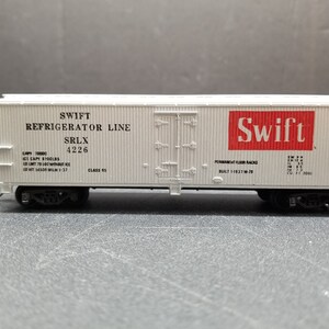 Tyco HO Swift Refrigerator Line Box Car Silver SRLX #4226 - Etsy