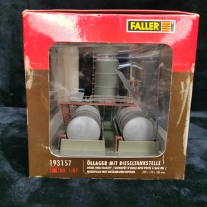 Vintage Faller HO Scale Model Railroading Diesel Fuel Facility Building ...