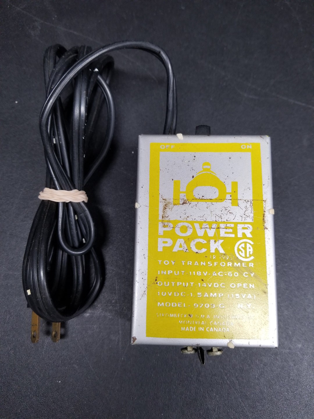 Strombecker Vintage HO Scale Power Pack 9703-G Gray/yellow - Etsy