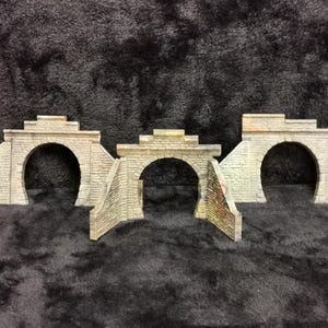 Vintage Faller N Scale Model Railroad 1-way Tunnel Entrance Lot of 3 ...