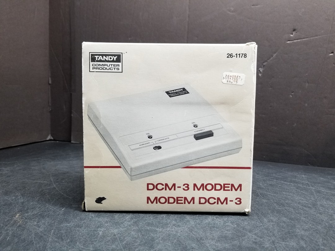 Vintage Tandy Direct Modem DCM-3 Model 26-1178 With Box No Power ...