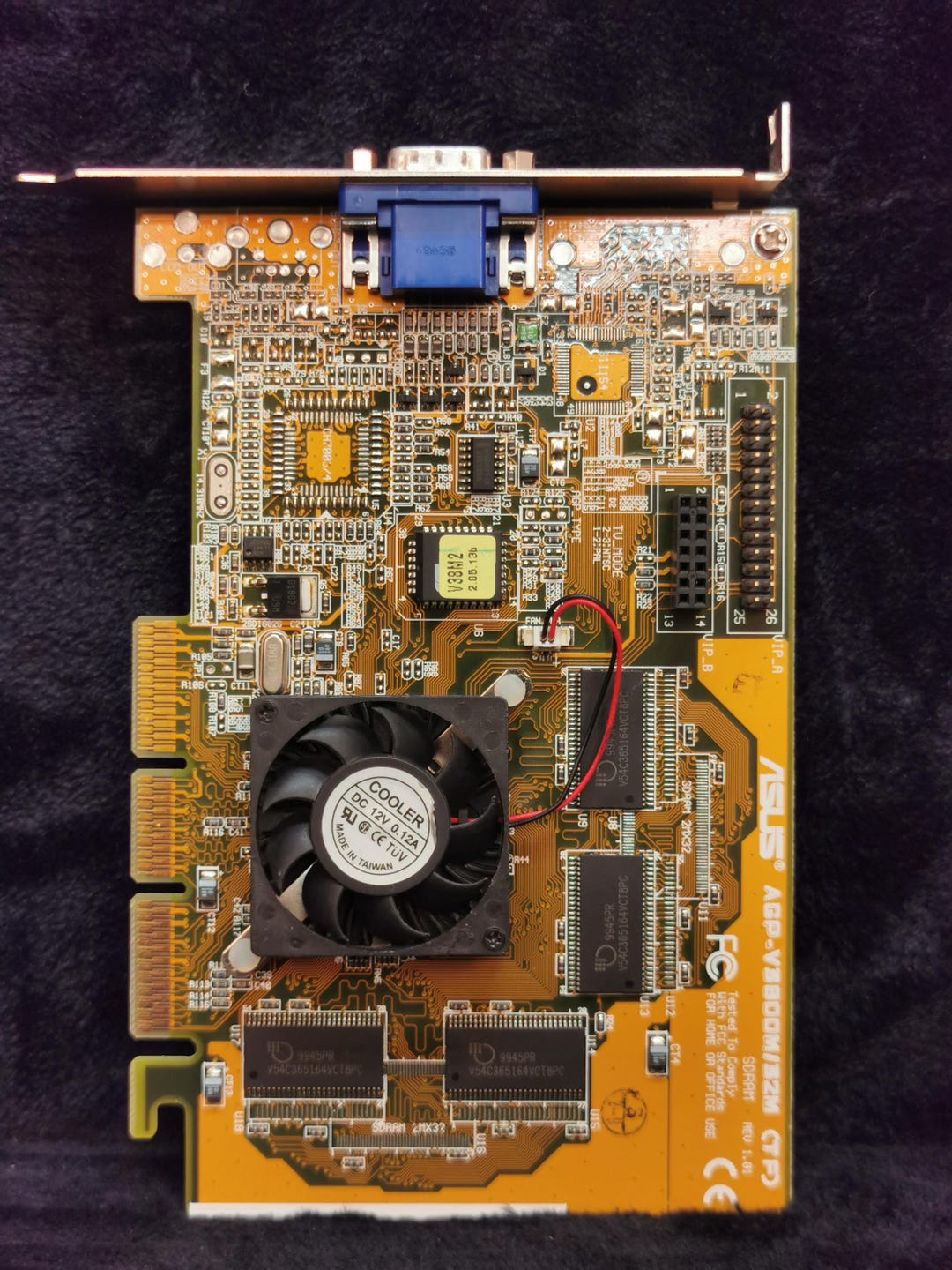 Vintage Asus V-3800M 32M (tf) Nvidia Riva Tnt2 Agp Video Card Only ...