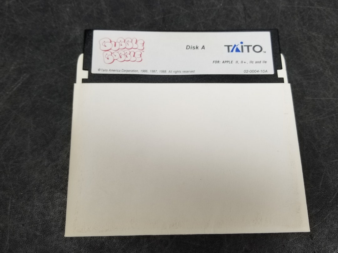 Vintage Taito Bubble Bobble 1988 Disk A Floppy Diskette 5.25 Untested ...