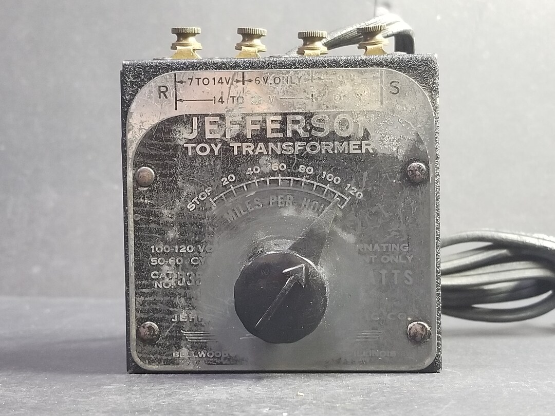 Jefferson Toy Transformer 100-120 Volts 120 Mph - Etsy