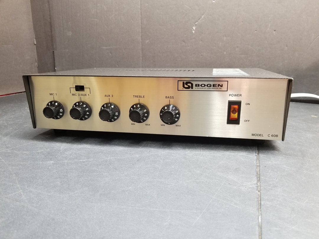 Bogen Solid State Public Address PA Amplifier AMP Model C 60B Works - Etsy