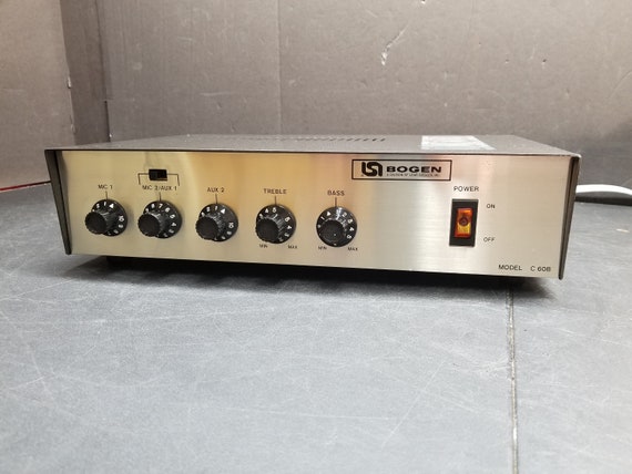 Bogen Solid State Public Address PA Amplifier AMP Model C 60B - Etsy