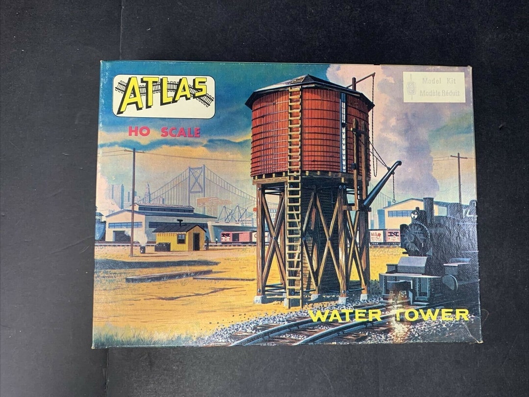 Vintage Atlas 703 HO Water Tower Building Kit - New Open Box - Etsy