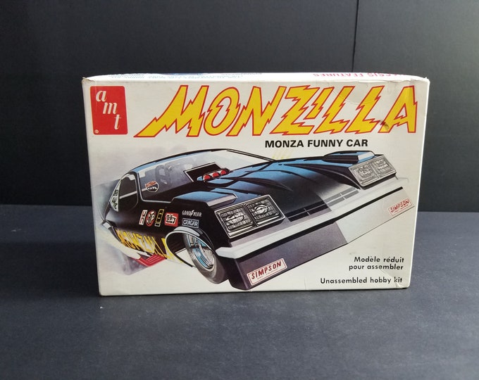 AMT 1/25 Model Kit Monzilla Monza Funny Car T243 New Open Box - Etsy