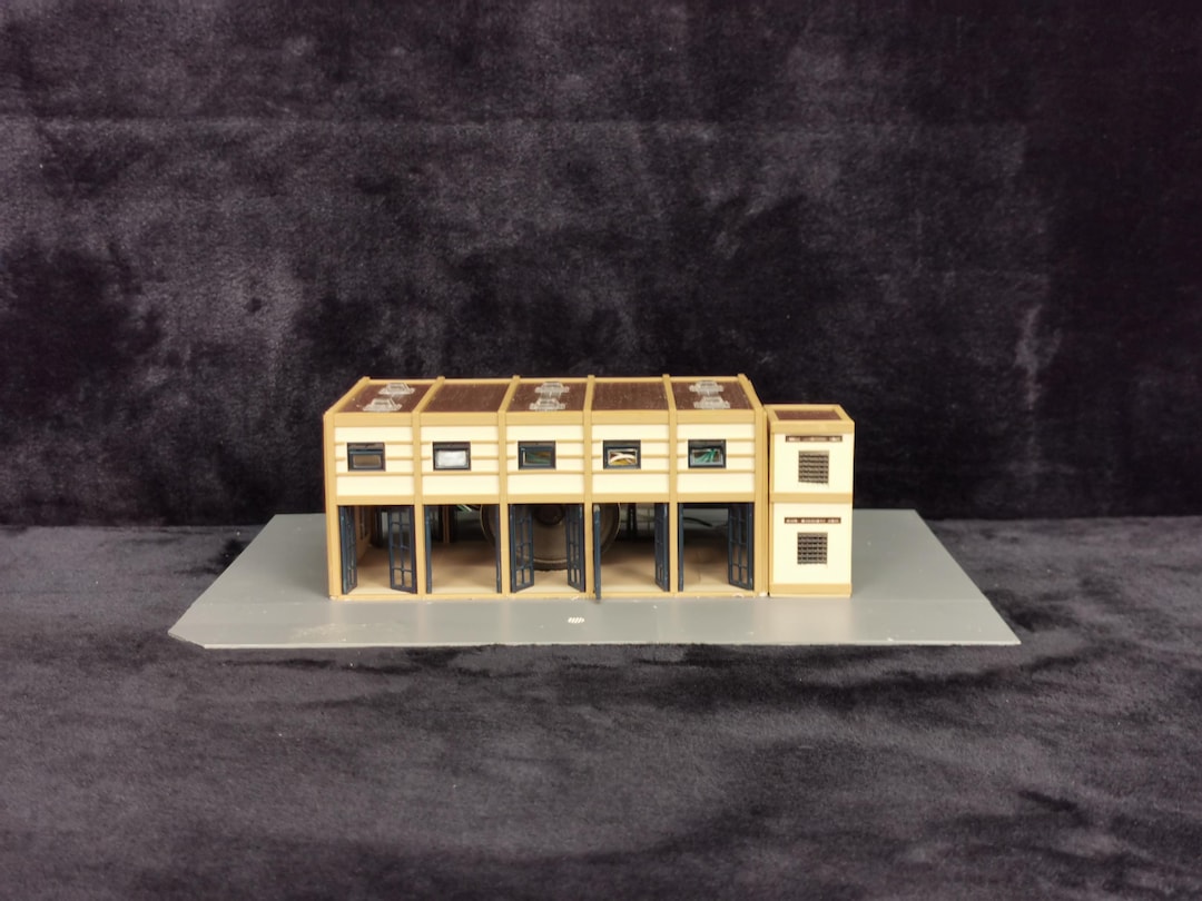 Vintage N Scale Vollmer Fire Station Scenery Layout Built Custom ...