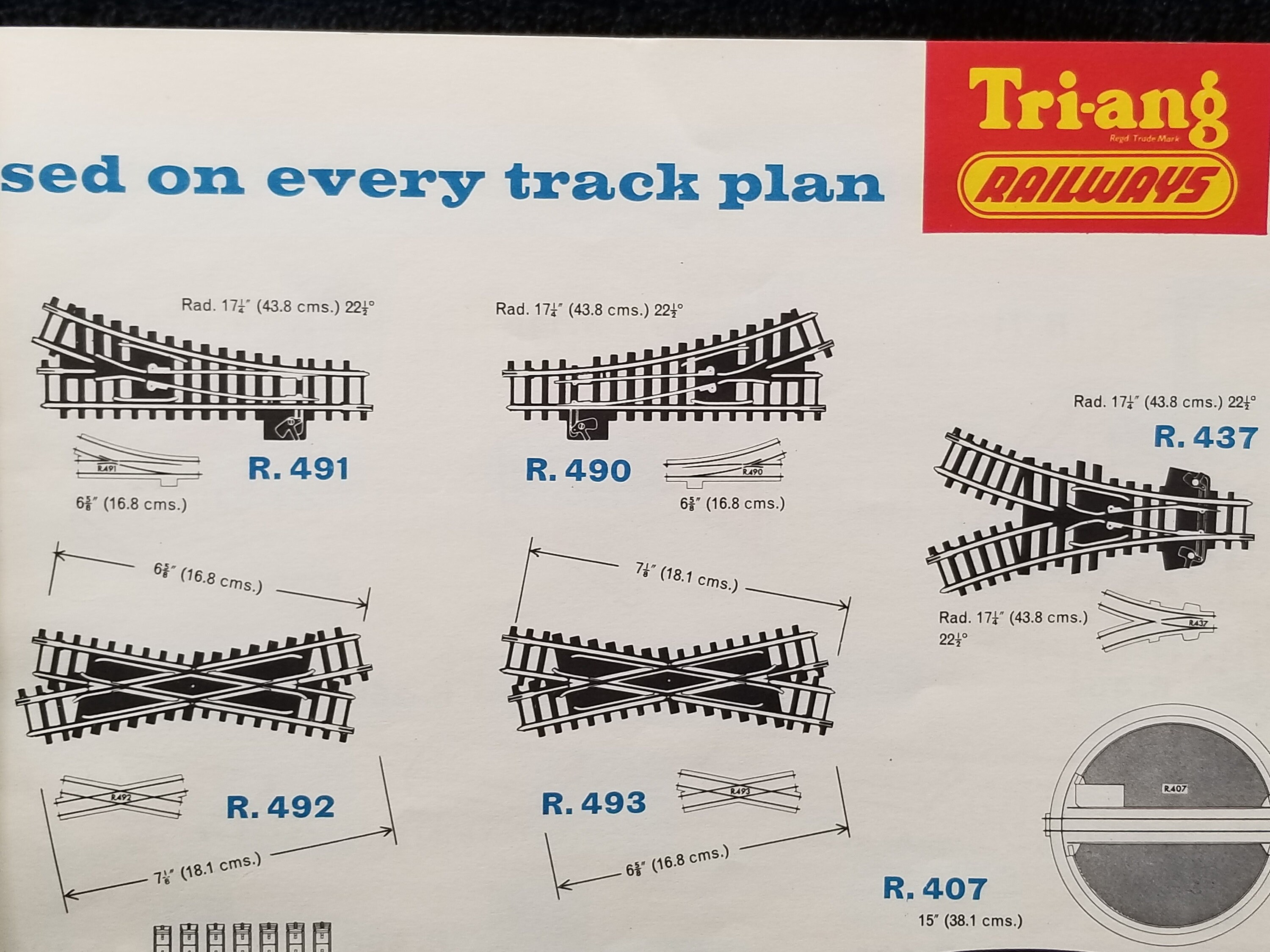 Vintage 1960s Tri-ang Railways HO OO Track Plans Booklet - Etsy
