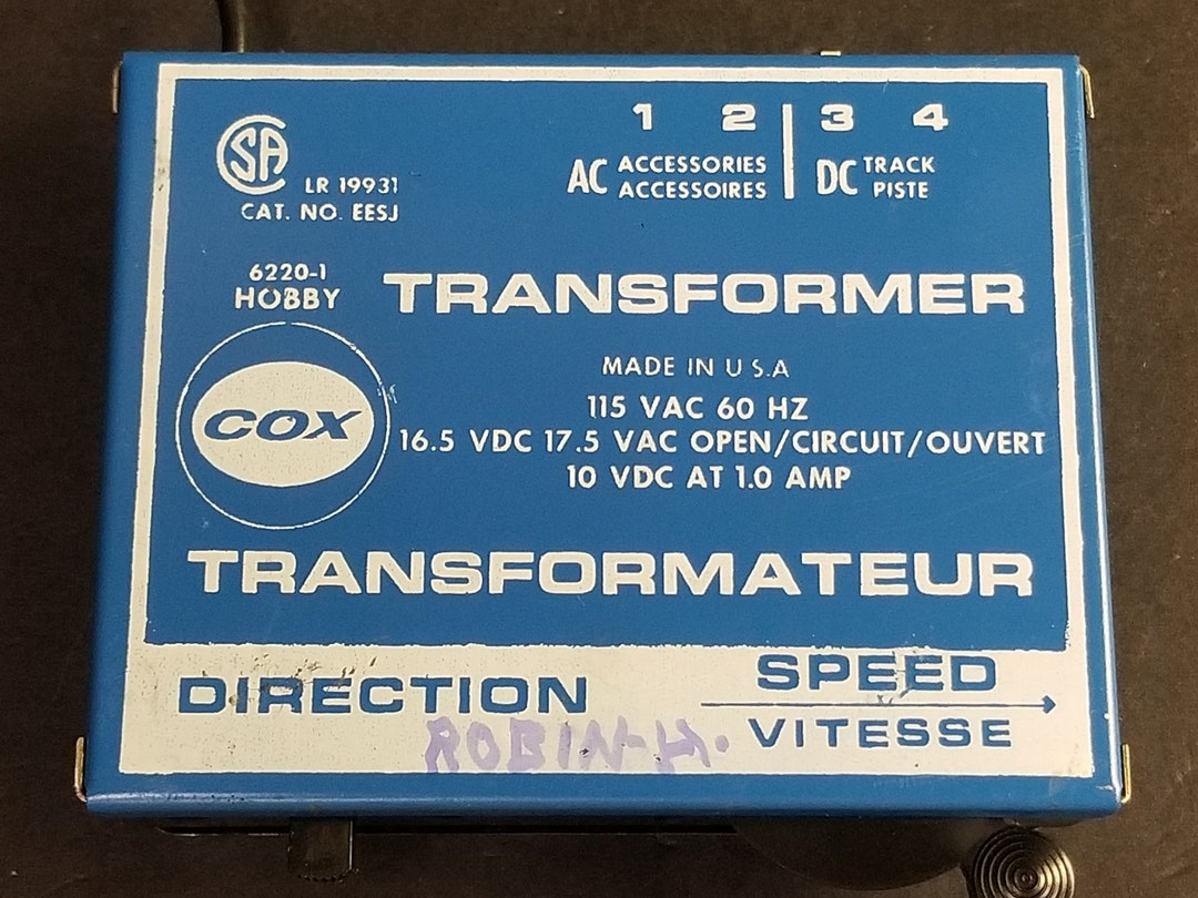 Cox HO Scale 6220-1 Hobby Transformer - Etsy