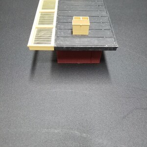 HO Scale Two Storey Red Bricks Houses With Four Windows and No Door - Etsy