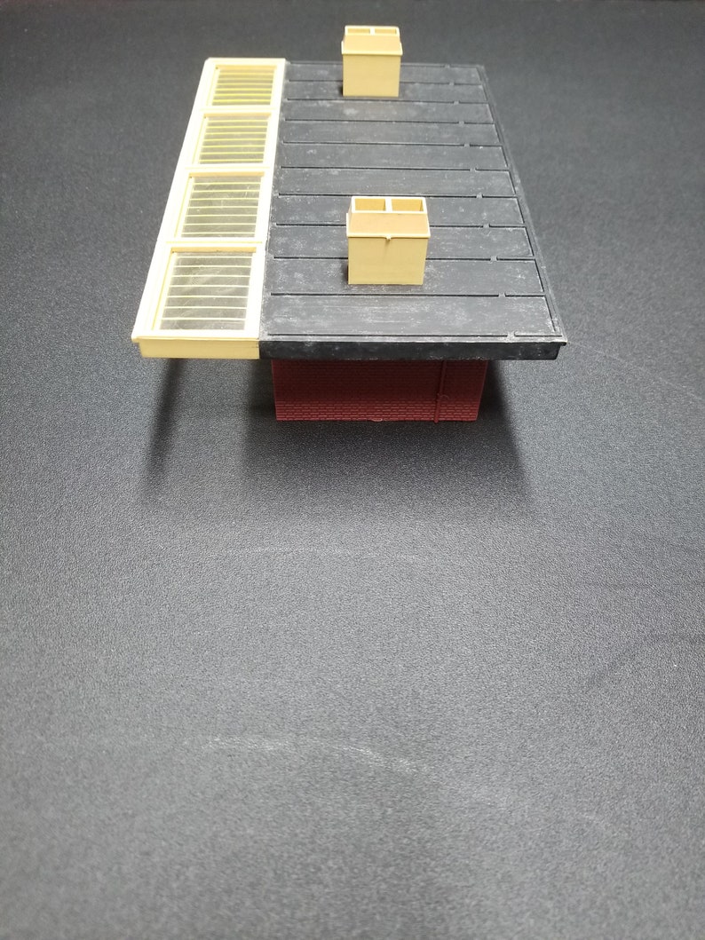 HO Scale Two Storey Red Bricks Houses With Four Windows and No - Etsy