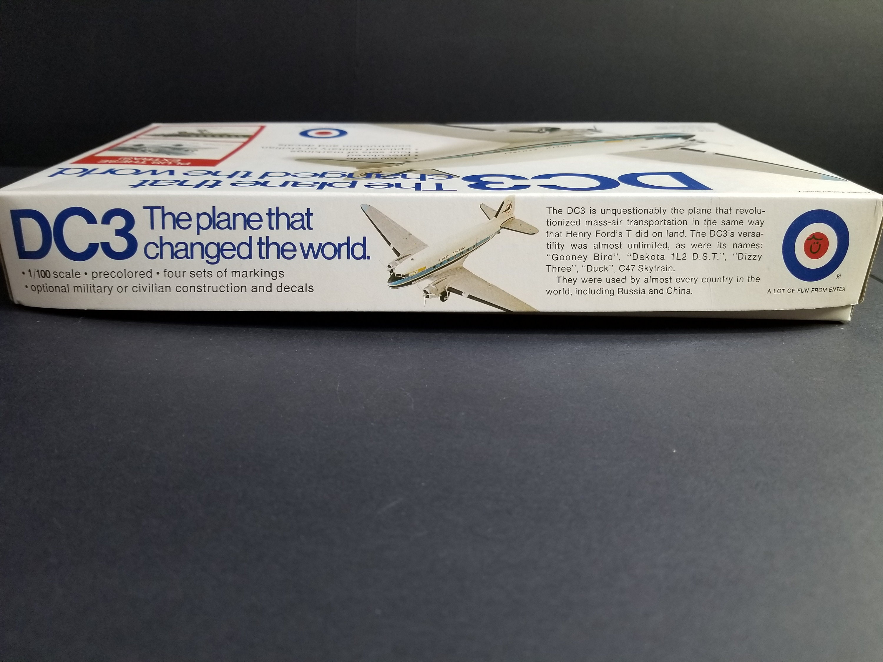 Entex 1/100 Model Kit DC3 the Plane That Changed the World - Etsy