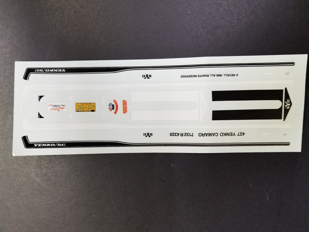Brand New Decal Set Sheet for Model Car Kit Read Description - Etsy