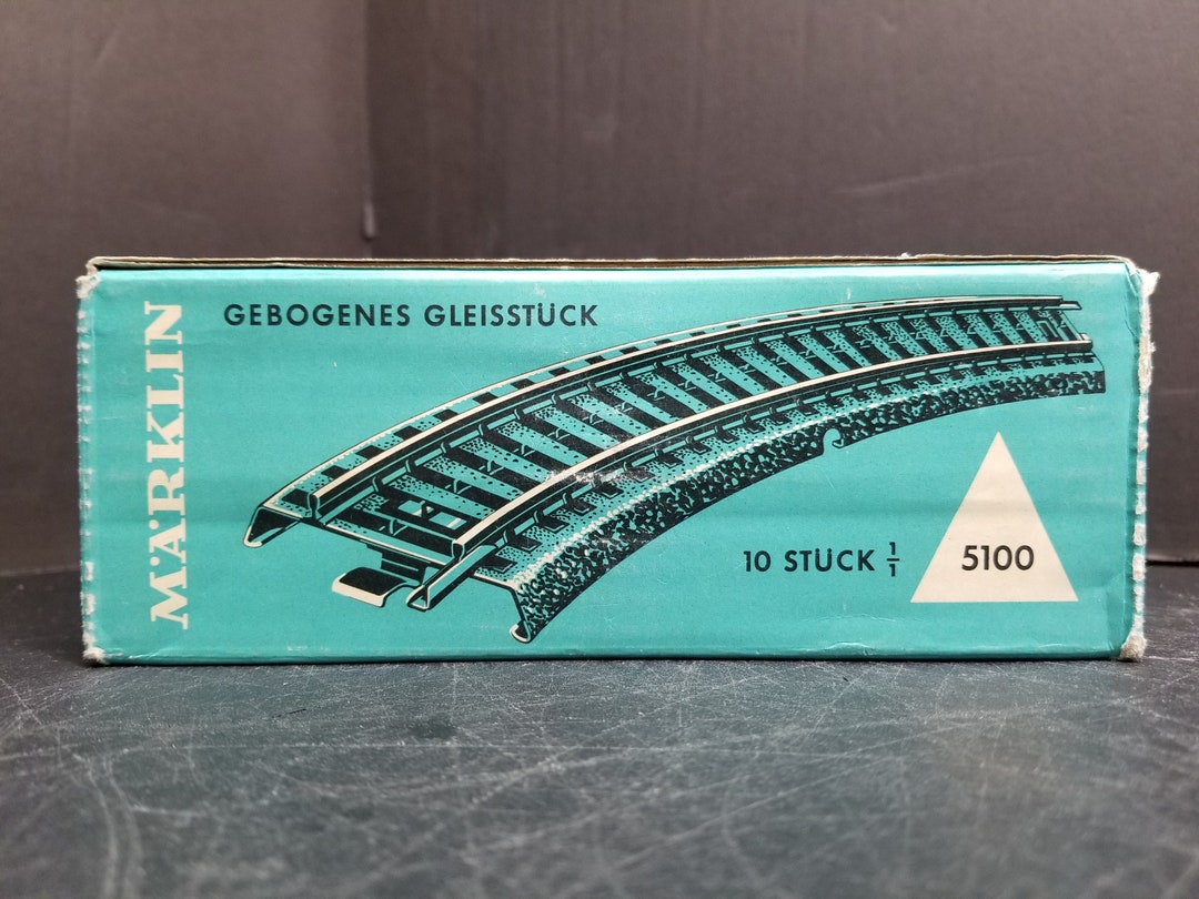 Vintage ho Marklin Curved Track Section 5100 10 Tracks Boxed Western ...