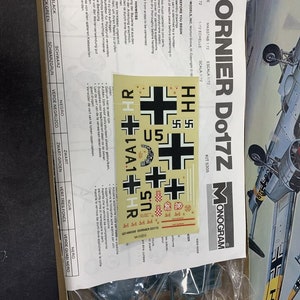 MONOGRAM Dornier Do 17Z, Flying Pencil, 1:72, PA214-150 - New Open Box ...