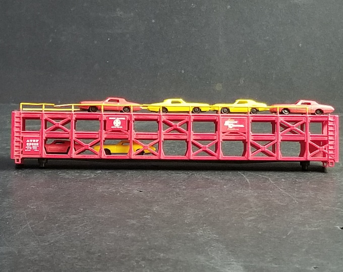 Bachmann Auto Carrier Car With 7 N Scale Cars Missing/broken Parts - Etsy