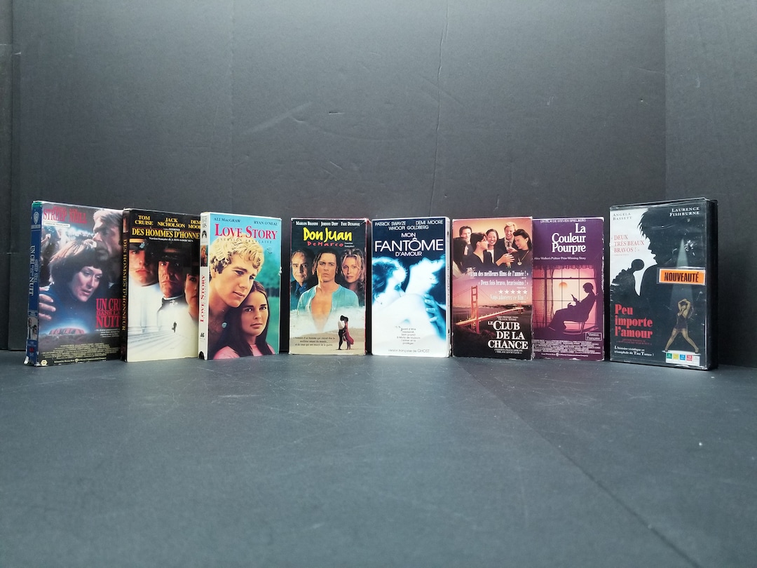 Lot of 8 VHS Movies (french Version) - Etsy