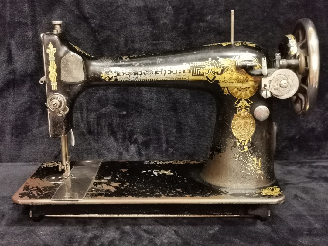 Antique 1920 Singer 127 Sphinx Sewing Machine Head Only Working Parts ...